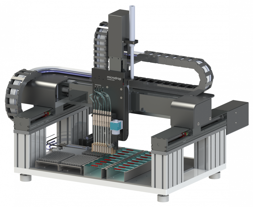 Microarray Printing Biochip Spotting On Autodrop Positioning Systems Microdrop Technologies Gmbh